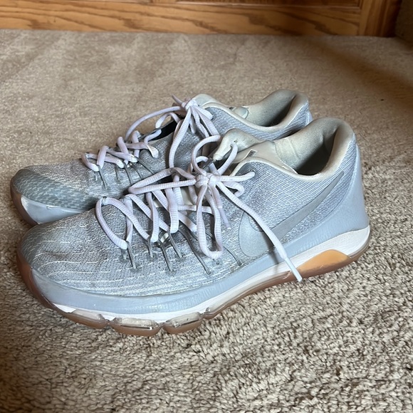 Nike | Shoes | Nike Kevin Durantkd8 Gs Wolf Grey Metallic Silverwhite ...